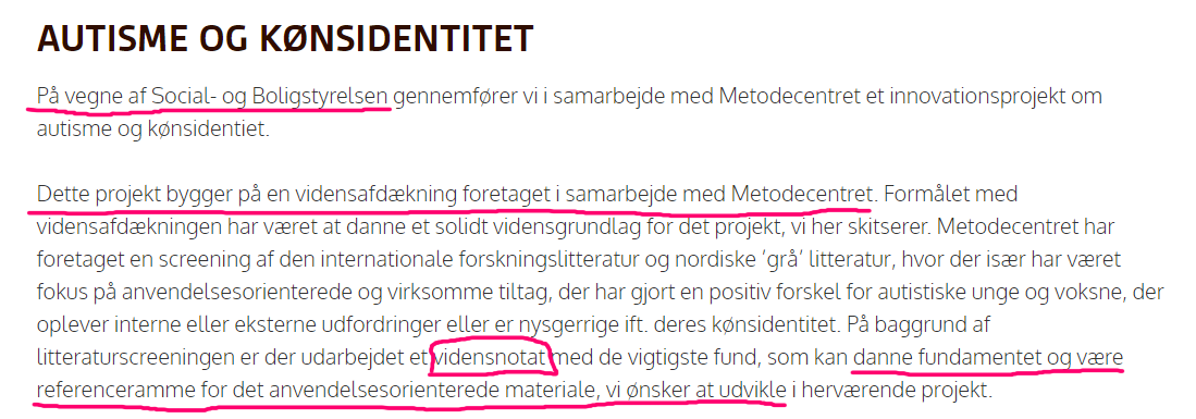 Danmarks socialfaglige personale skal uddannes til at sende autister afsted på “kønsrejsen ...